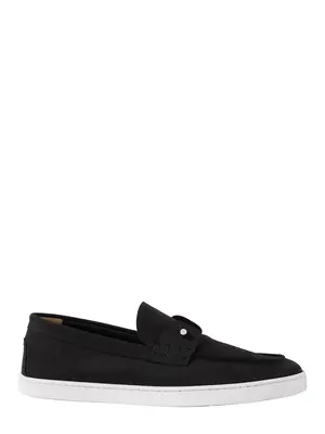 CHRISTIAN LOUBOUTIN Chambeliboat Nubuck Loafers - Black