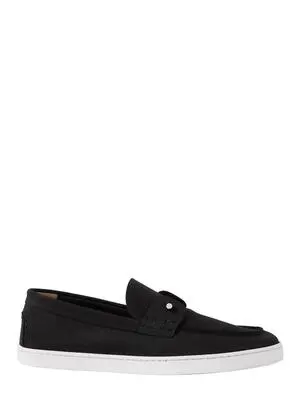 CHRISTIAN LOUBOUTIN Chambeliboat Nubuck Loafers - Black