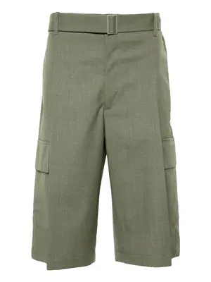 ÉTUDES STUDIO Envol Belted Tailored Shorts - Green