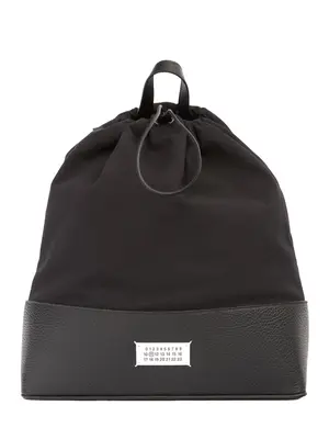 MAISON MARGIELA Daily Drawstring Medium Backpack - Black