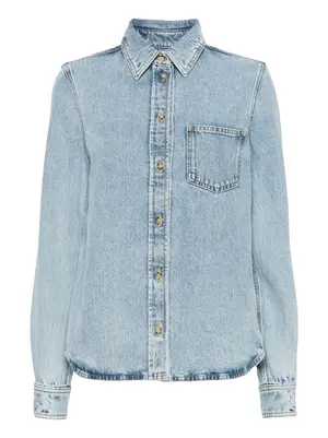 TOTEME Classic-collar Denim Shirt - Blue