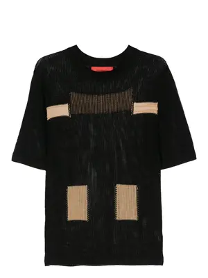 ECKHAUS LATTA Eckhaus Latta Open-Knit Colour-Block Jumper