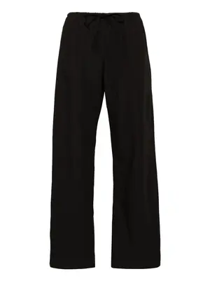 Matteau Drawstring-waist Trousers - Black