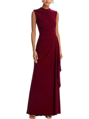 Aqua Draped Gown Exclusive - Bordeaux