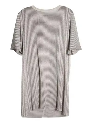 Boris Bidjan Saberi Striped Round-neck T-shirt - Grey