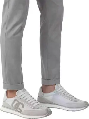 Dolce & Gabbana Mixed-material Dg Cushion Sneakers - White