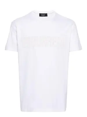 Dsquared2 Logo-appliqué Cotton T-shirt - White