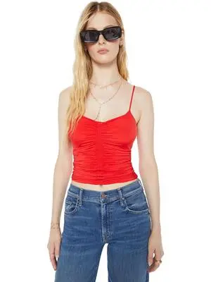 MARIA CHER Aria Tank Top Red