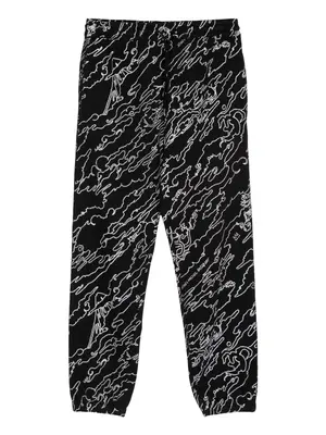 MAHARISHI Maha Basquiat Tapered-leg Track Pants - Black