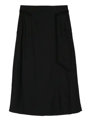 Shiatzy Chen Panelled Midi Skirt - Black