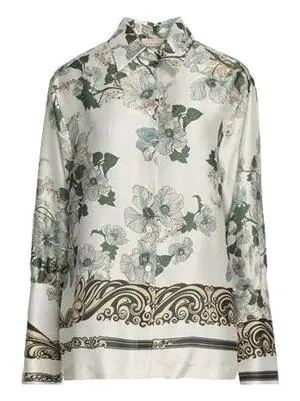 SEMICOUTURE Floral Print Shirt - White
