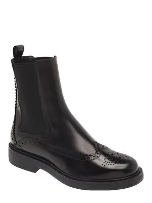 TOD'S Wingtip Chelsea Boots - Nero