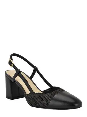 Nine West Unda Slingback Pumps - Black