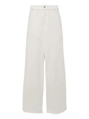 Ag Maxi Relax Wide-leg Jeans - White