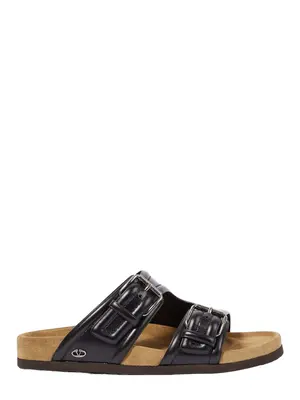 Valentino Garavani Fussfriend Leather Sandals - Black