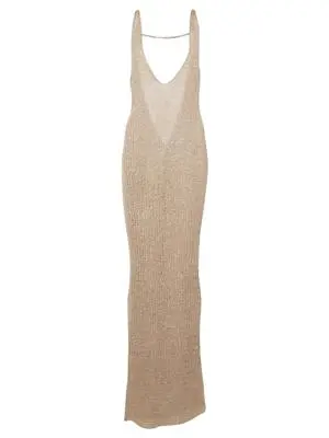BANANHOT Bananhot Sunny Lamé Maxi Dress