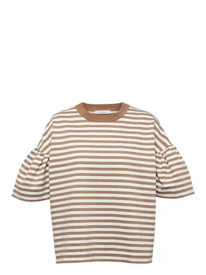 Max Mara Peirak Striped Jersey T-shirt - Multicoloured