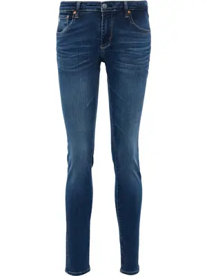 Ag Legging Low-rise Skinny Jeans - Blue
