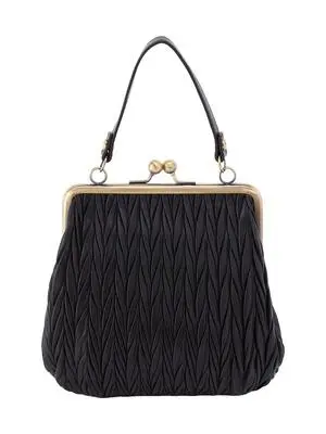 Hobo Alba Leather Frame Crossbody Bag - Black