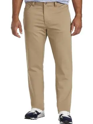 TRUE NATION BY DXL Big & Tall 5-pocket Stretch Twill Pants - Khaki