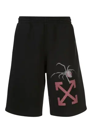 Off-White Arachno Arrow Sweatshorts - Black