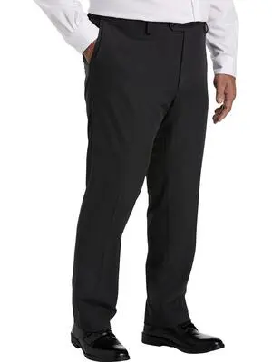 OAK HILL BY DXL Easy Stretch Dress Pants - Charcoal