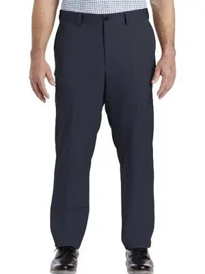 OAK HILL BY DXL Oak Hill By DXL Microfiber Waist-Relaxer Pants Black