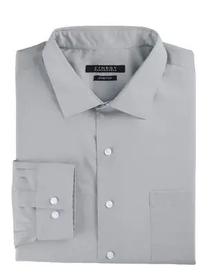 SYNRGY BY DXL Performance Solid Dress Shirt - Grey
