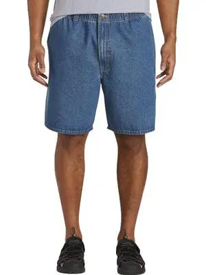 HARBOR BAY BY DXL Harbor Bay Relaxed-Fit Denim Shorts Med Stonewash Denim