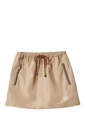 Miu Miu Technical Fabric Miniskirt - Cord