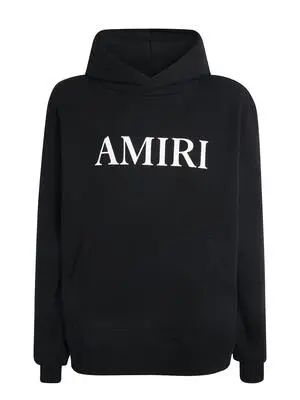 Amiri Cotton Logo Hoodie - Black