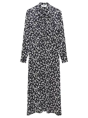 MSGM Spot-print Maxi Dress - Black