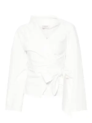V:PM ATELIER Deby Tie-waist Blouse - White