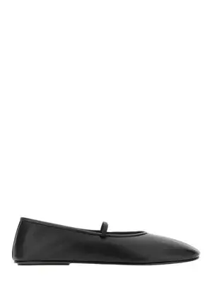 THE ROW Elasticated Ballerina Shoes - Black