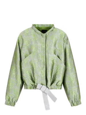 Emporio Armani Jacquard Bomber Jacket - Green