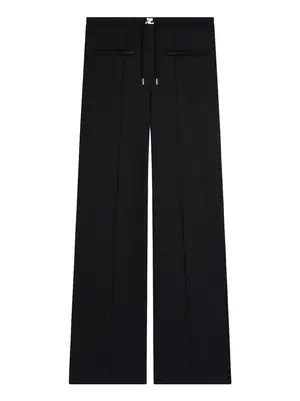 COURREGES Tracksuit Interlock Low-rise Baggy Pants - Black