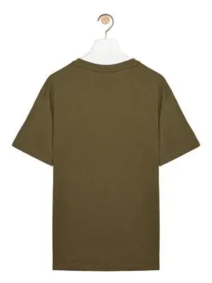 Loewe Relaxed Fit T-shirt In Cotton - Khaki Green
