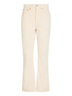 RE/DONE 70s Cotton-corduroy Bootcut Pants - Ivory