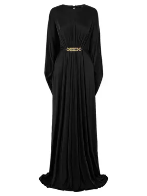 TOM FORD Belted Gathered Gown - Black