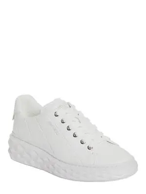 JIMMY CHOO Diamond Light Platform Sneakers - White/ White