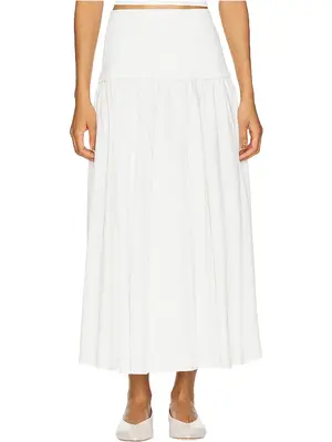Simkhai Stella Maxi Skirt - White
