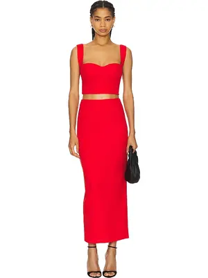 Superdown Veneda Skirt Set - Red