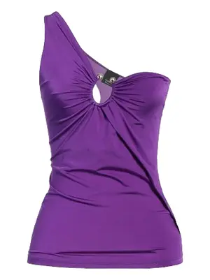 Pinko Top In Polyamide And Elastane Purple