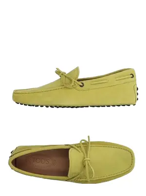 TOD'S Loafers In Leather Green