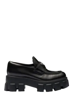 PRADA Monolith Leather Loafers