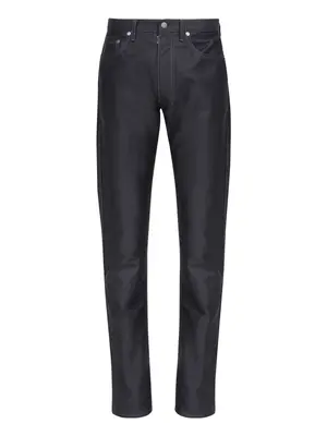 MAISON MARGIELA Four-stitch Satin Trousers - Black
