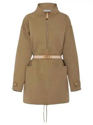 Prada Panama Cotton Mini-dress - Green