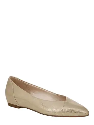 LIFESTRIDE LifeStride Promise Pointed Toe Flat Gold