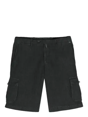 KITON Kiton Linen Chambray Cargo Shorts