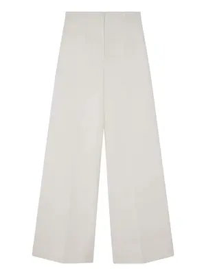 Stella McCartney High-rise Flared Wool Trousers - White